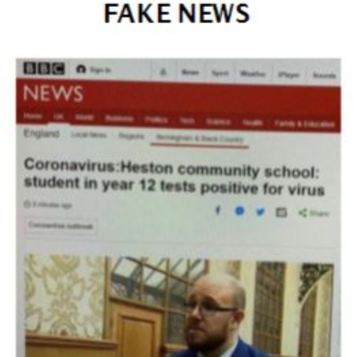 Heston Community School - CORONAVIRUS FAKE NEWS