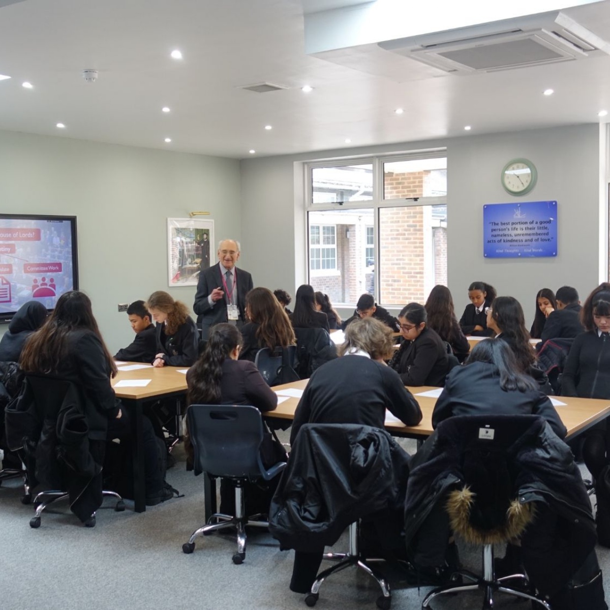 Heston Community School - Lord Haskel's Visit