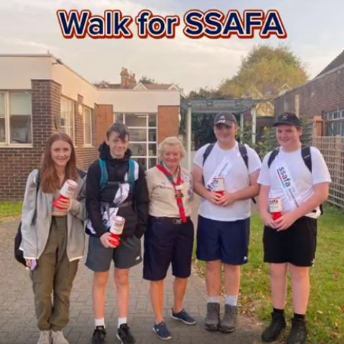 Heston Community School - Charity Walk for SSAFA